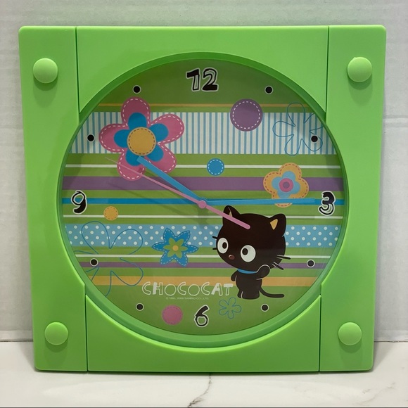 Sanrio | Wall Decor | New 206 Sanrio Chococat Green Wall Clock 2 X 12 ...